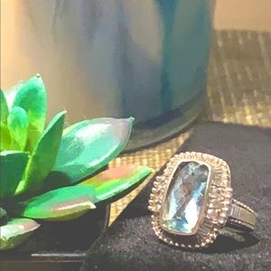 Judith Ripka | Jewelry | Retired Judith Ripka Blue Topaz Ring | Poshmark